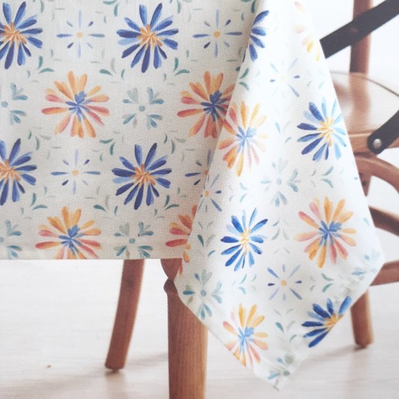 Food Network | Dining | Fabric Tablecloth Summer Floral Burst 6x84 ...
